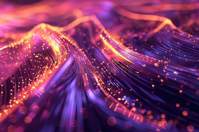 A Close-up Shot of a Purple and Yellow Background with No Objects or ...