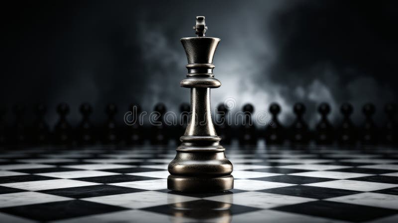 Close Up Shot of the Queen in Chess Stock Illustration - Illustration ...