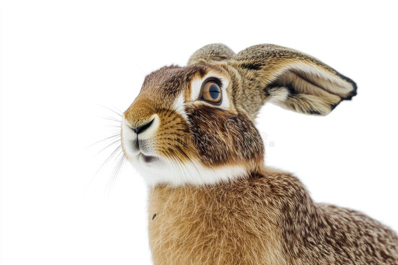 A Close-up Shot of a Rabbit on a White Background, Suitable for ...