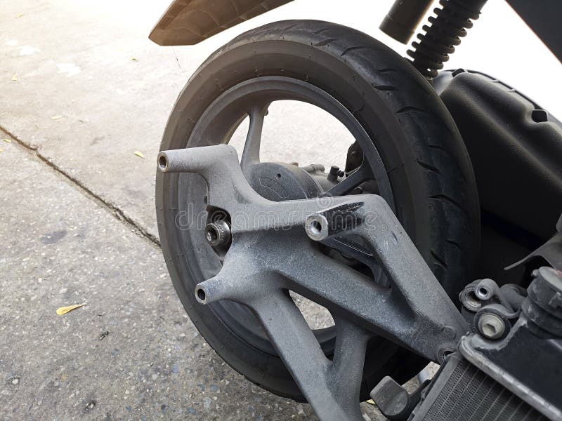 Close Up Shot of Rear Motorcycle Stock Photo - Image of motorbike ...