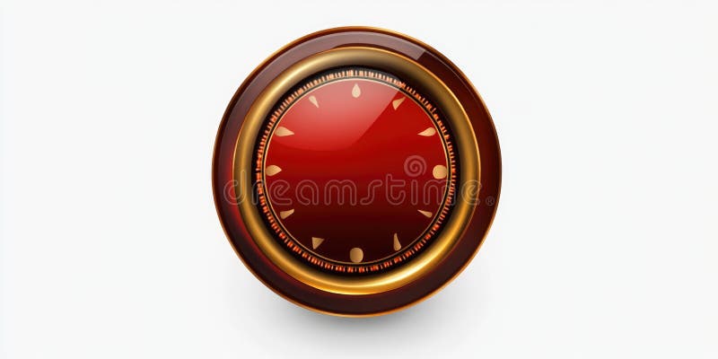Red and Gold Clock stock photo. Image of retro, modern - 377130506