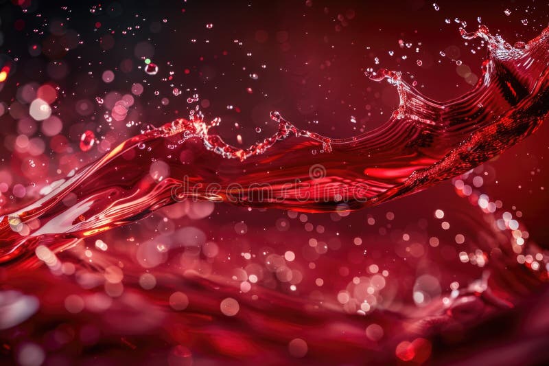 Close Up Shot Red Liquid Wave Ripples Texture Stock Photos - Free ...