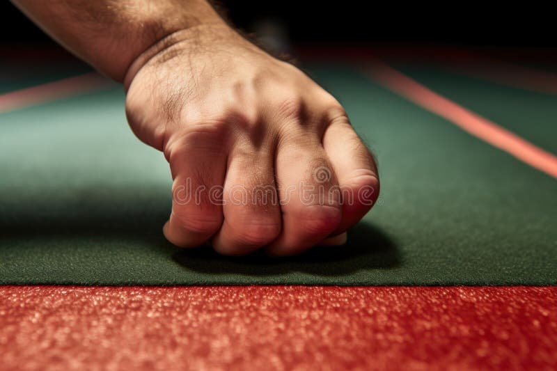 Close-up Shot of a Referees Hand Hitting the Mat for a Pin Stock Photo ...