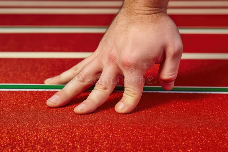 Close-up Shot of a Referees Hand Hitting the Mat for a Pin Stock Image ...