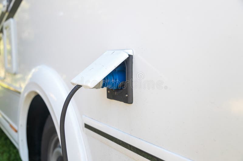 Close-up Shot of Refueling of an RV Car Stock Photo - Image of ...