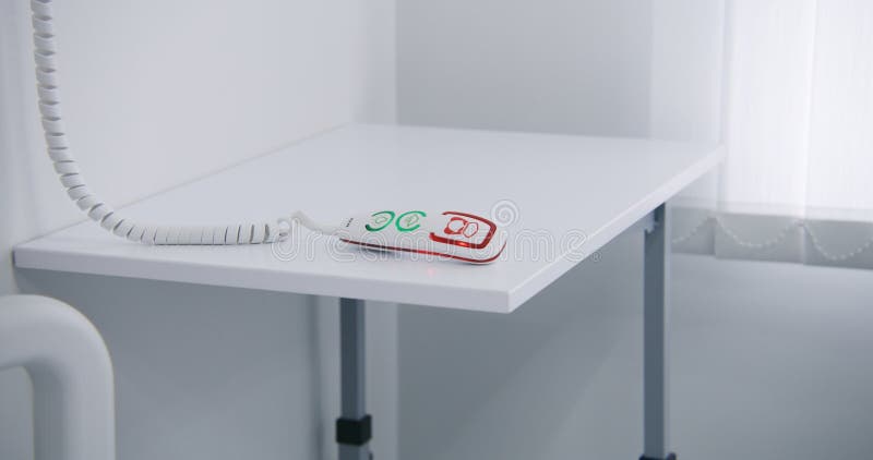 Close Up Shot of Remote Control with Nurse Calling System Stock Image ...