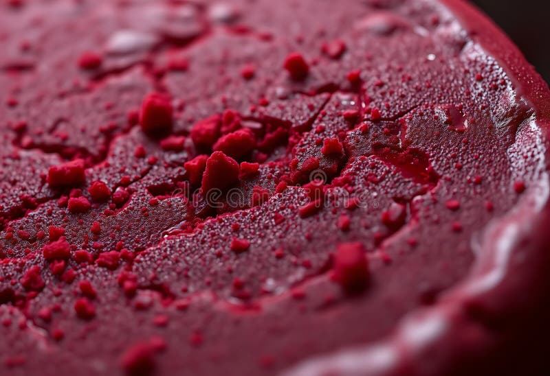 Crimson Cake Crumble Closeup Red Texture Dessert Stock Illustration ...