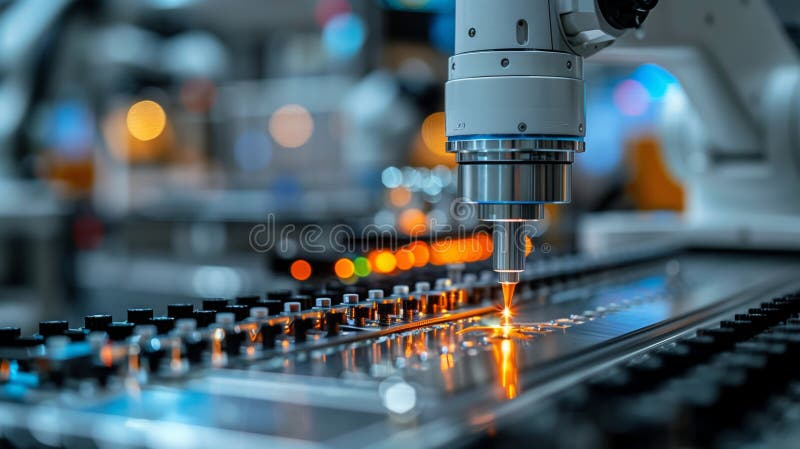 Robotic Arm Performing Precision Work in a High-Tech Lab Stock ... Robotic Arm Performing Precision Work in a High-Tech Lab Stock ...