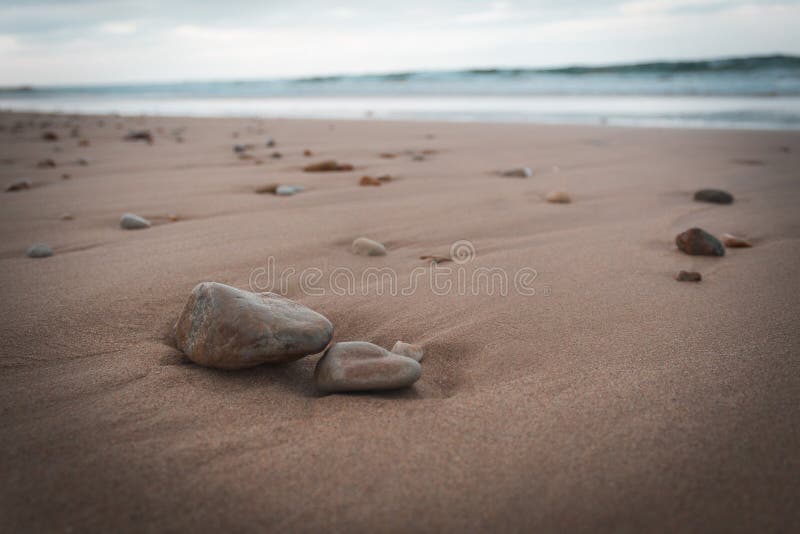 Close Up Shot of Rocks in One of the South African Beaches Stock Image ...