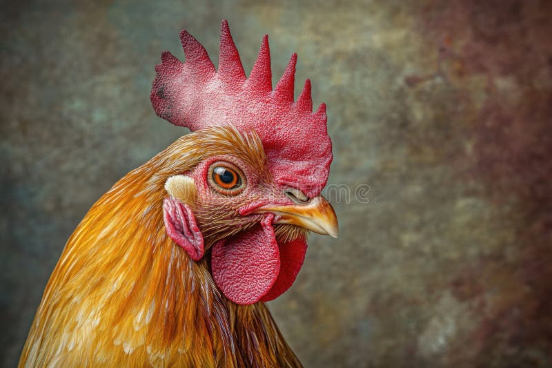Close-up Shot of a Rooster S Head, Featuring Its Distinctive Red Comb ...