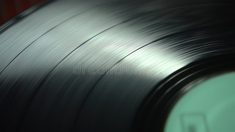 Close Up Shot of Rotating Vinyl Record Stock Footage - Video of ...