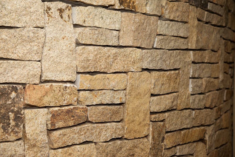 Rustic Sandstone Wall Close-up Stock Photo - Image of horizontal ...