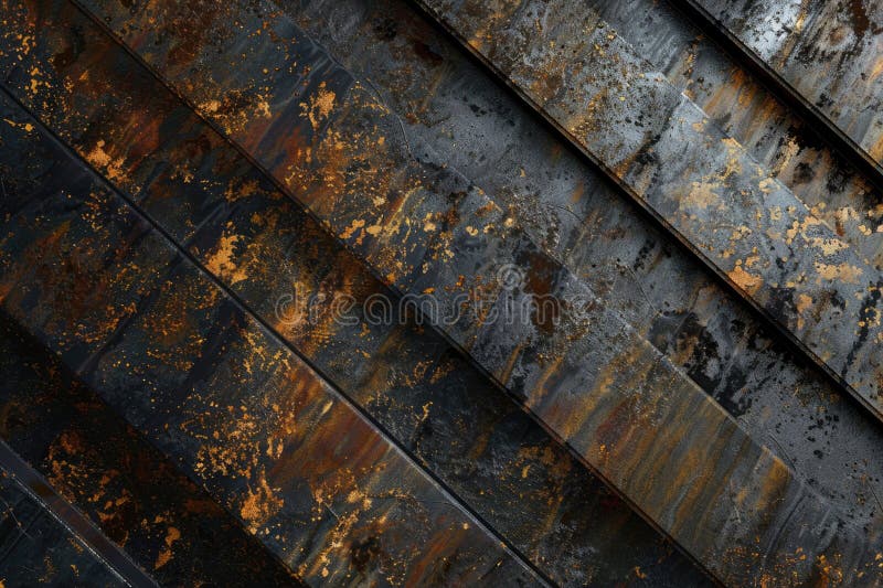 Close-up Shot of a Rusty Metal Surface with Corrosion and Wear Stock ...