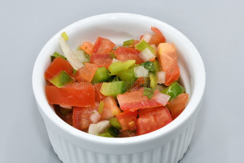 Salsa Mix in a Small White Dish. Stock Photo - Image of food, curry ...