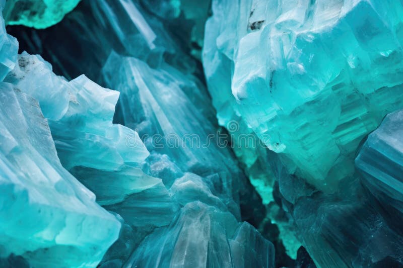 Close-up Shot of Salt Crystals Forming on the Lagoons Turquoise Surface ...