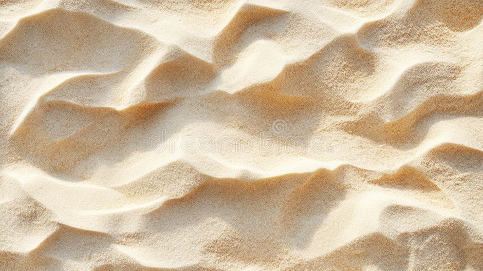 A Close-up Shot of Sand Reveals Intricate Patterns and Textures, with ...