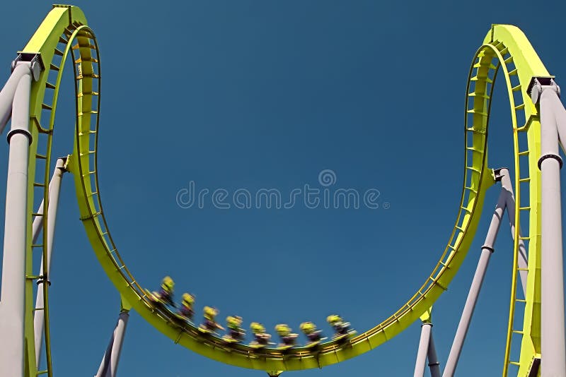 The Roller Coaster stock image. Image of ride, enjoyment - 245750113