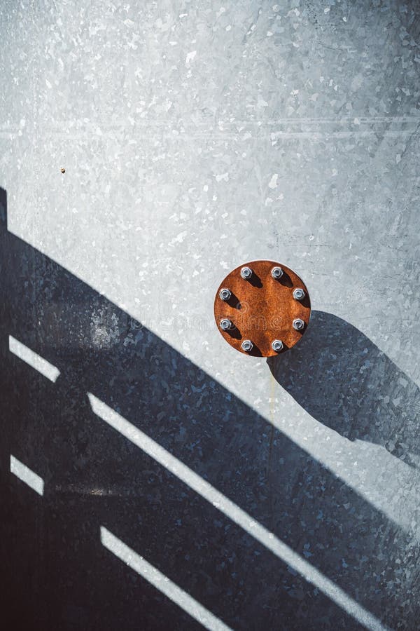 Sealed pipe on a wall stock image. Image of vintage - 367028079