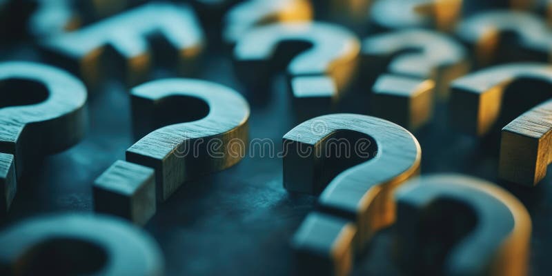 A Close-up Shot of Several Question Marks on a White Background, Ideal ...