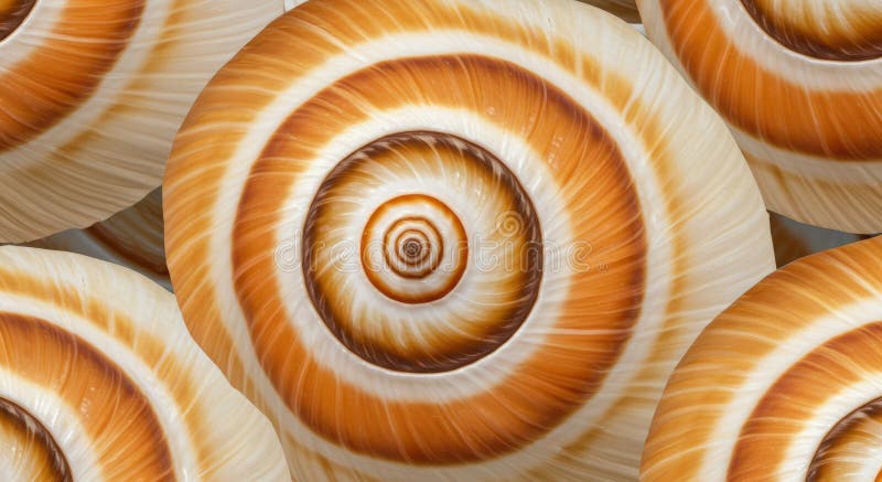 Spiral Seashell Pattern stock illustration. Illustration of ...