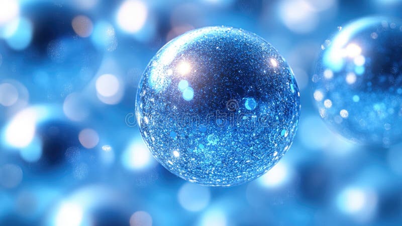 Close-up Shot of a Shiny Blue Ball Stock Image - Image of ball, smooth ...