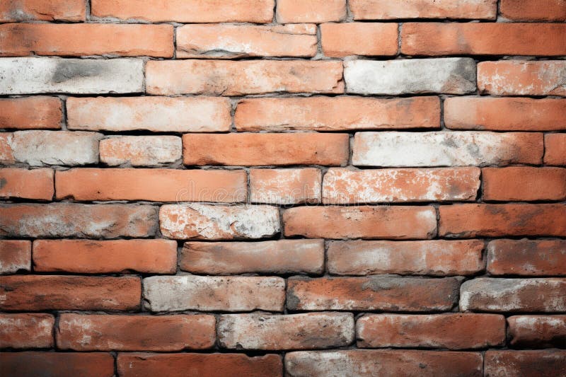 A Close Up Shot Showcases the Character of a Textured Brick Wall Stock ...