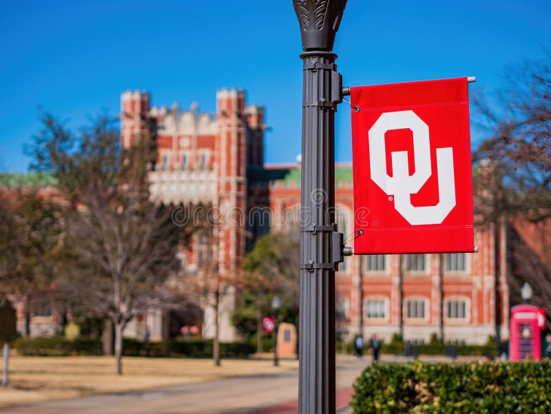 Close Up Shot of the Sign of OU Stock Photo - Image of norman, building ...
