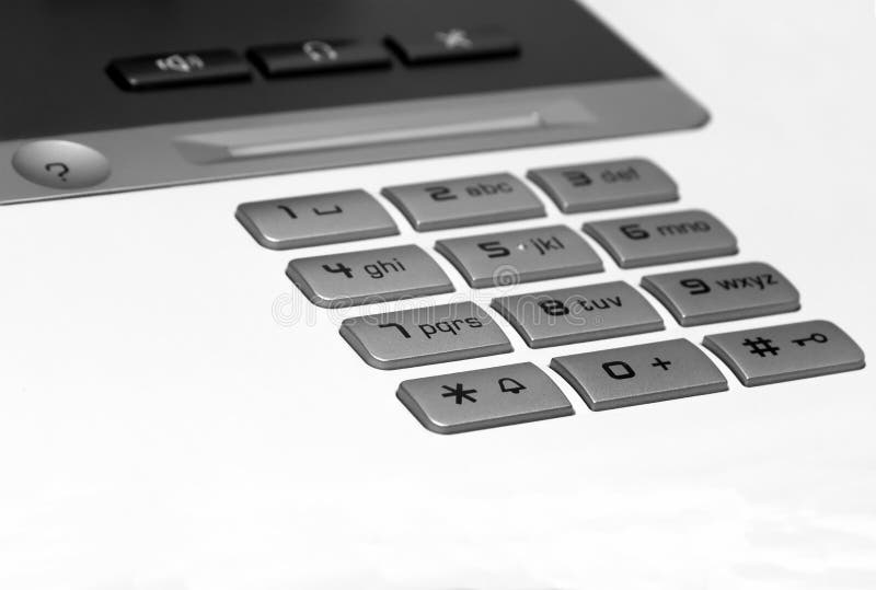 Close Up Shot of Silver and Grey Phone Keypad Stock Image - Image of ...
