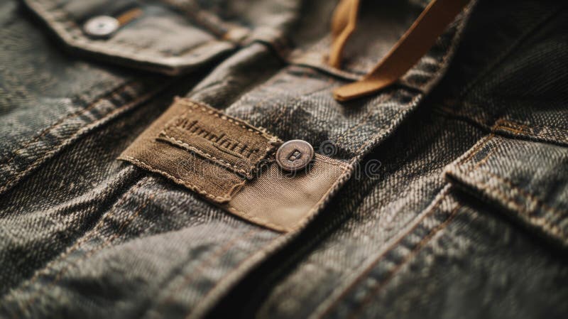 A Close-up Shot of a Single Button on a Pair of Jeans, Focusing on the ...