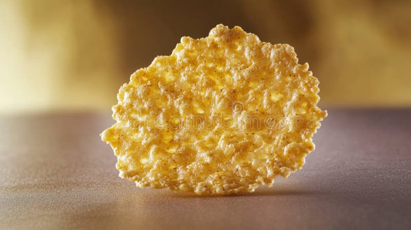 A Close-up Shot of a Single Cracker on a Table Stock Photo - Image of ...