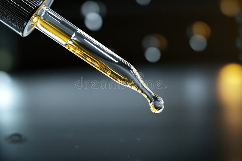 A Close-up Shot of a Single Drop of Liquid on a Surface Stock Image ...