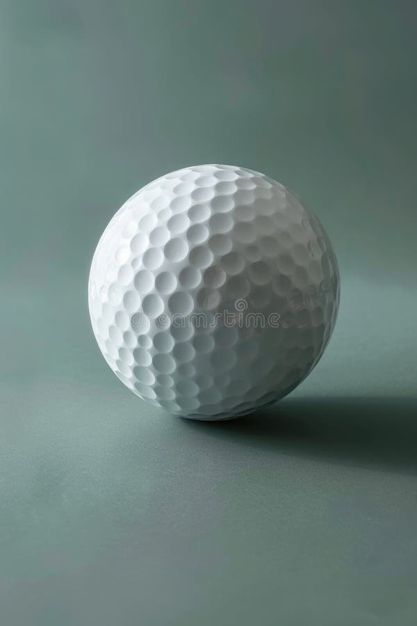 Close-up Shot of a Single Golf Ball on a Table, Ready for Play Stock ...