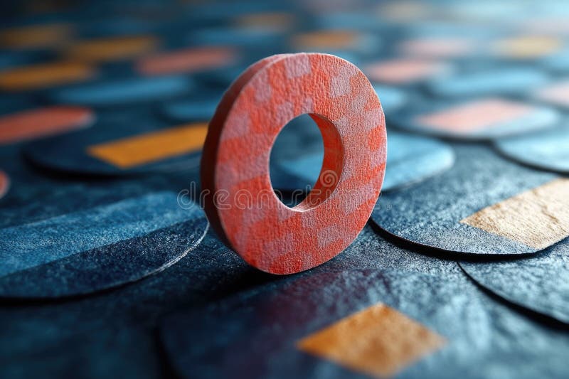 A Close-up Shot of a Single Number on a Table, Useful for Illustrations ...