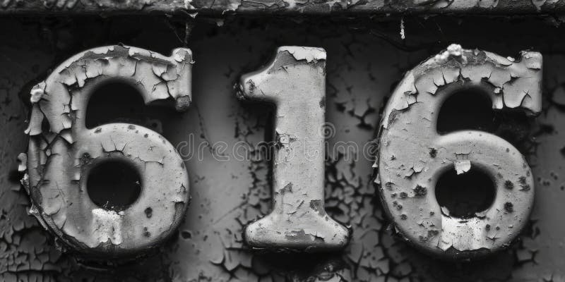 A Close-up Shot of a Single Number on a Wall Stock Photo - Image of ...