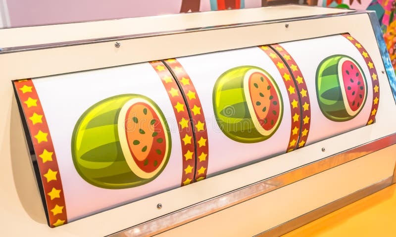Close Up Shot of Slot Machine Lucky Drawn Image Stock Illustration ...