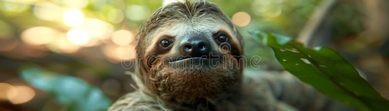 Curious Three Toed Sloth Close Up a Rare Glimpse into the Life of an ...