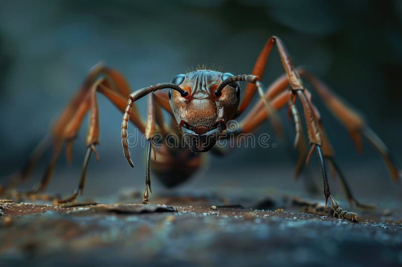 A Close-up Shot of a Small Insect Sitting on a Table Surface Stock ...