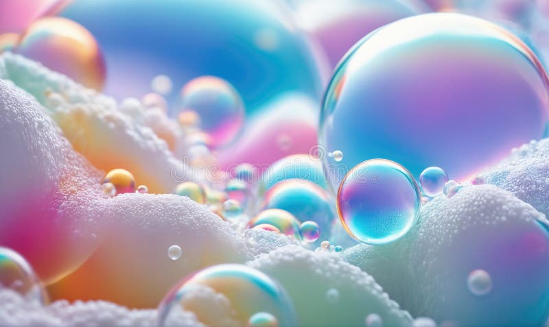 A Close-up Shot of Soap Bubbles Forming in a Sink Stock Image - Image ...