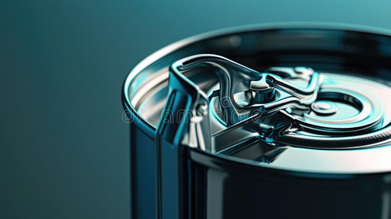 A Close-up Shot of a Soda Can with Label and Rim Visible Stock Photo ...