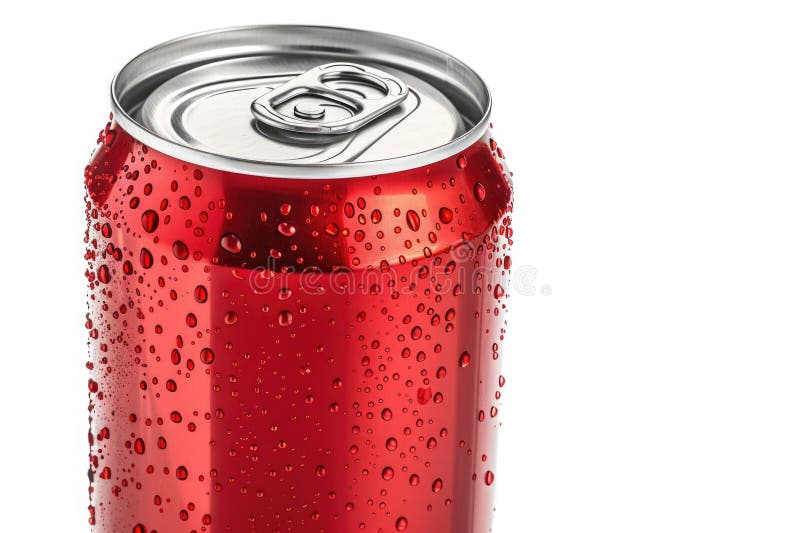 Close Up Shot Soda Can Water Droplets Its Surface Stock Photos - Free ...