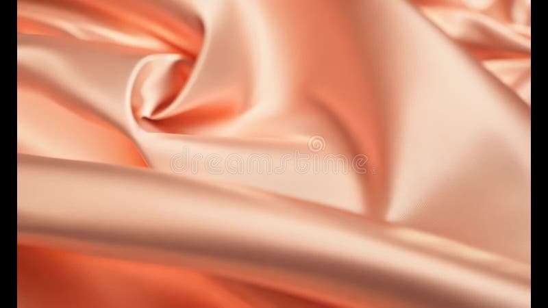 Peach Satin Fabric Close-up Stock Video - Video of elegant, macro ...