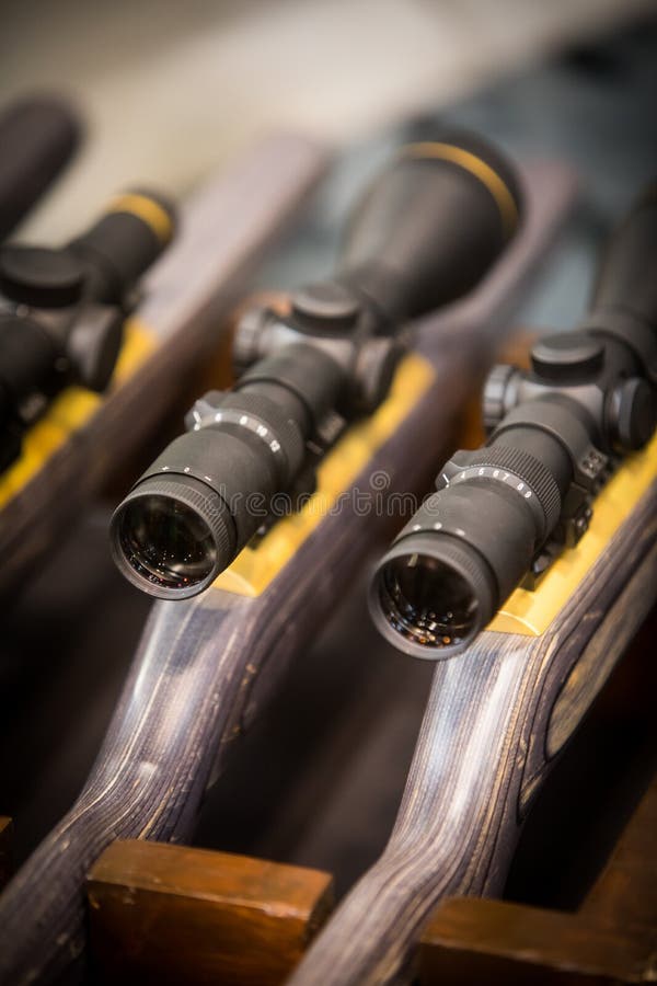Rifles with scopes stock photo. Image of arsenal, carbine - 175921666