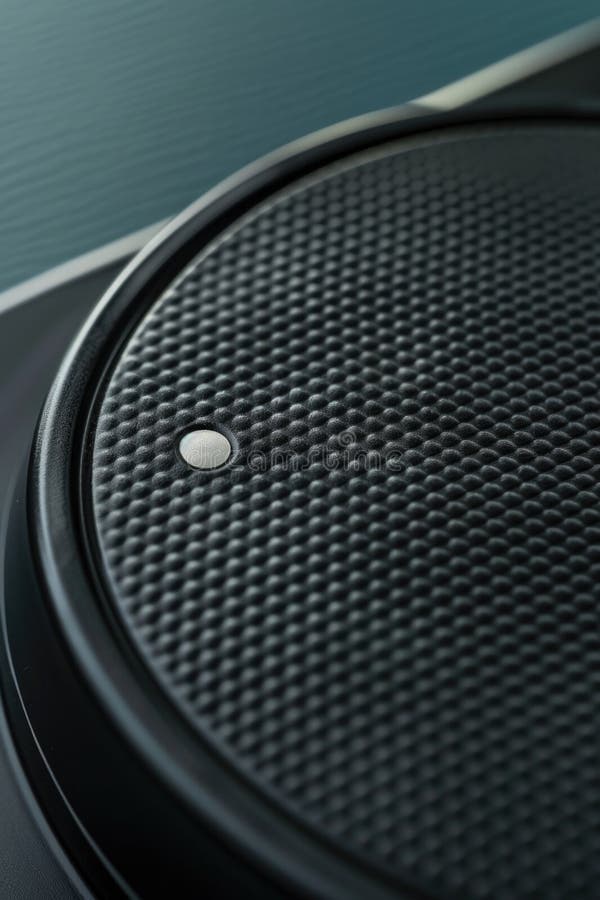 Close Up Shot of a Speaker on a Table. Ideal for Technology and Audio ...