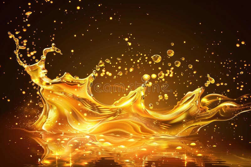 A Close-up Shot of a Splash of Liquid on a Black Background, Great for ...