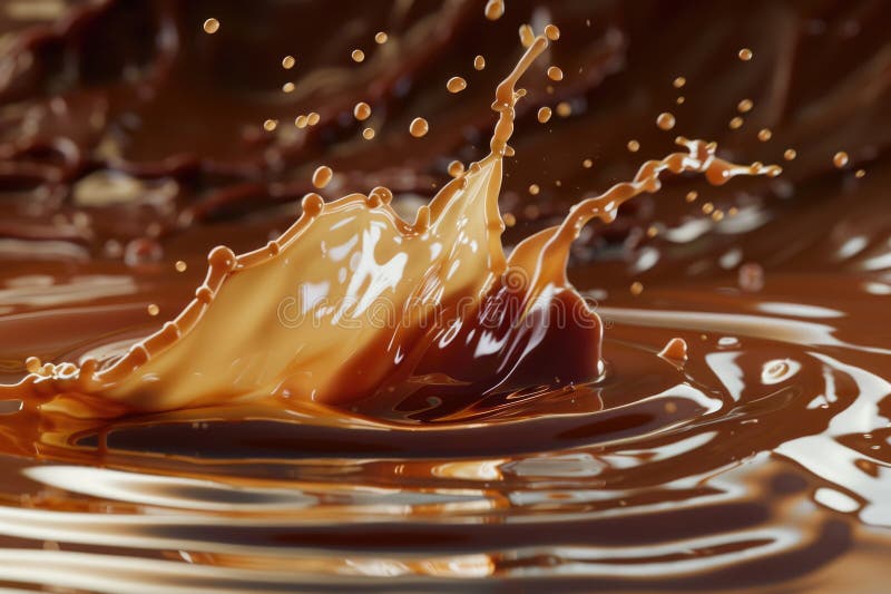 Chocolate splatter stock photo. Image of generated, splash - 382585134
