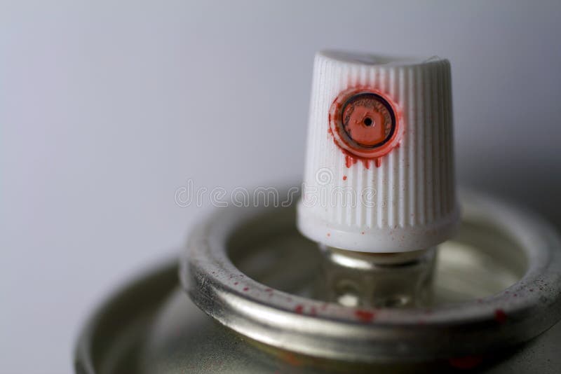 Close Up Shot of a Spray Can Nozzle Stock Image - Image of creative ...