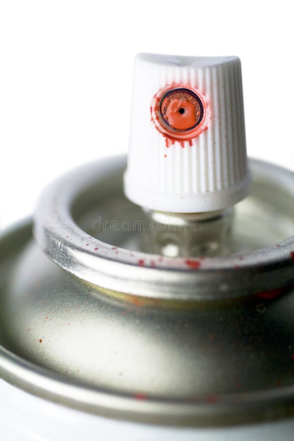 Close Up Shot of a Spray Can Nozzle Stock Photo - Image of container ...