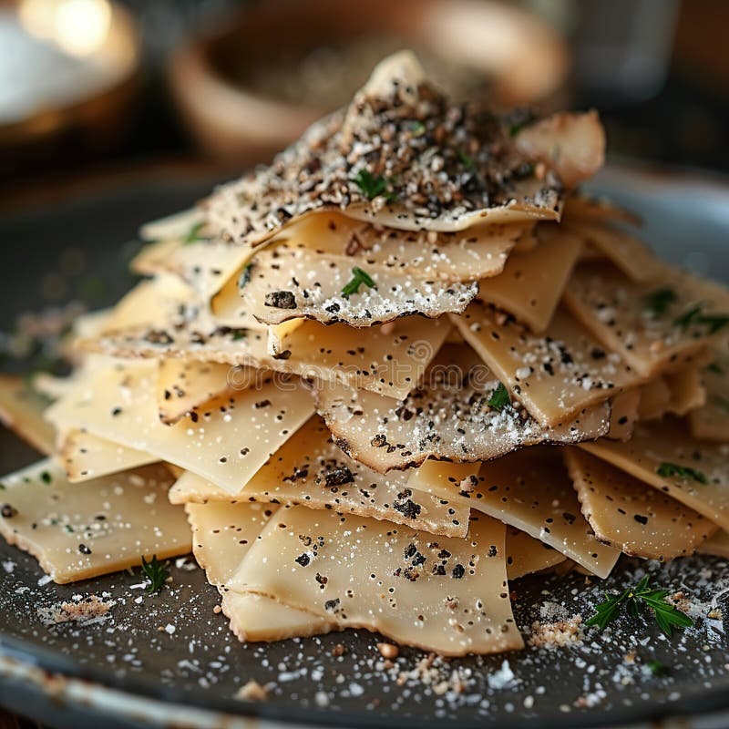 Stack of Peppered Cheese stock illustration. Illustration of gourmet ...