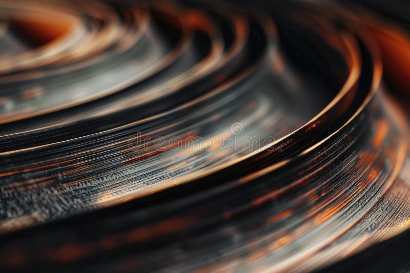 Close-up Shot of a Stack of Metal Plates Stock Image - Image of ...