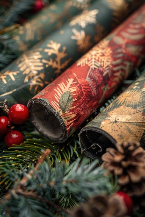 Stack of Wrapped Presents on Table Stock Photo - Image of gifts ...